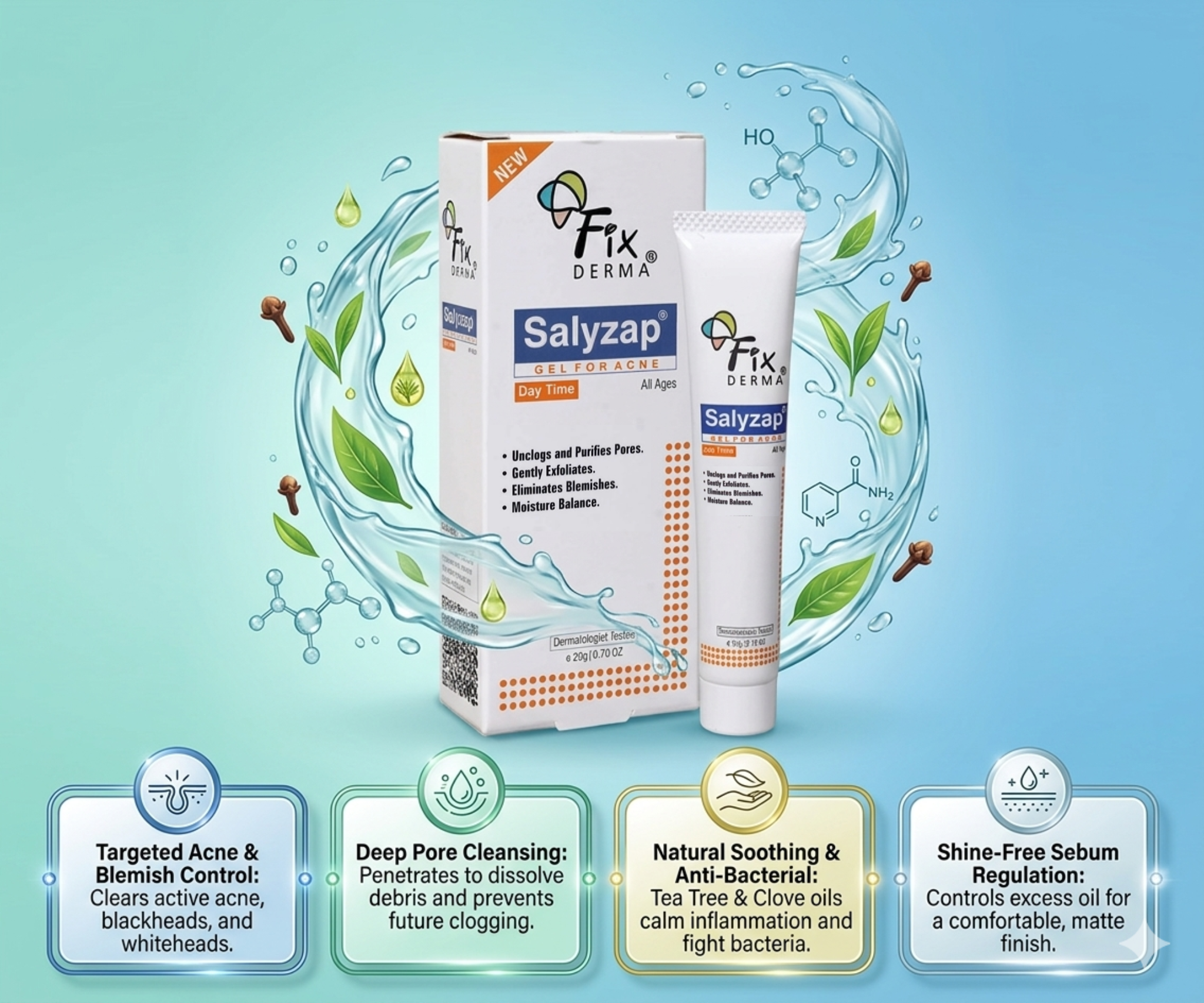 Fixderma Salyzap Gel Day Time - Pradhanclinic