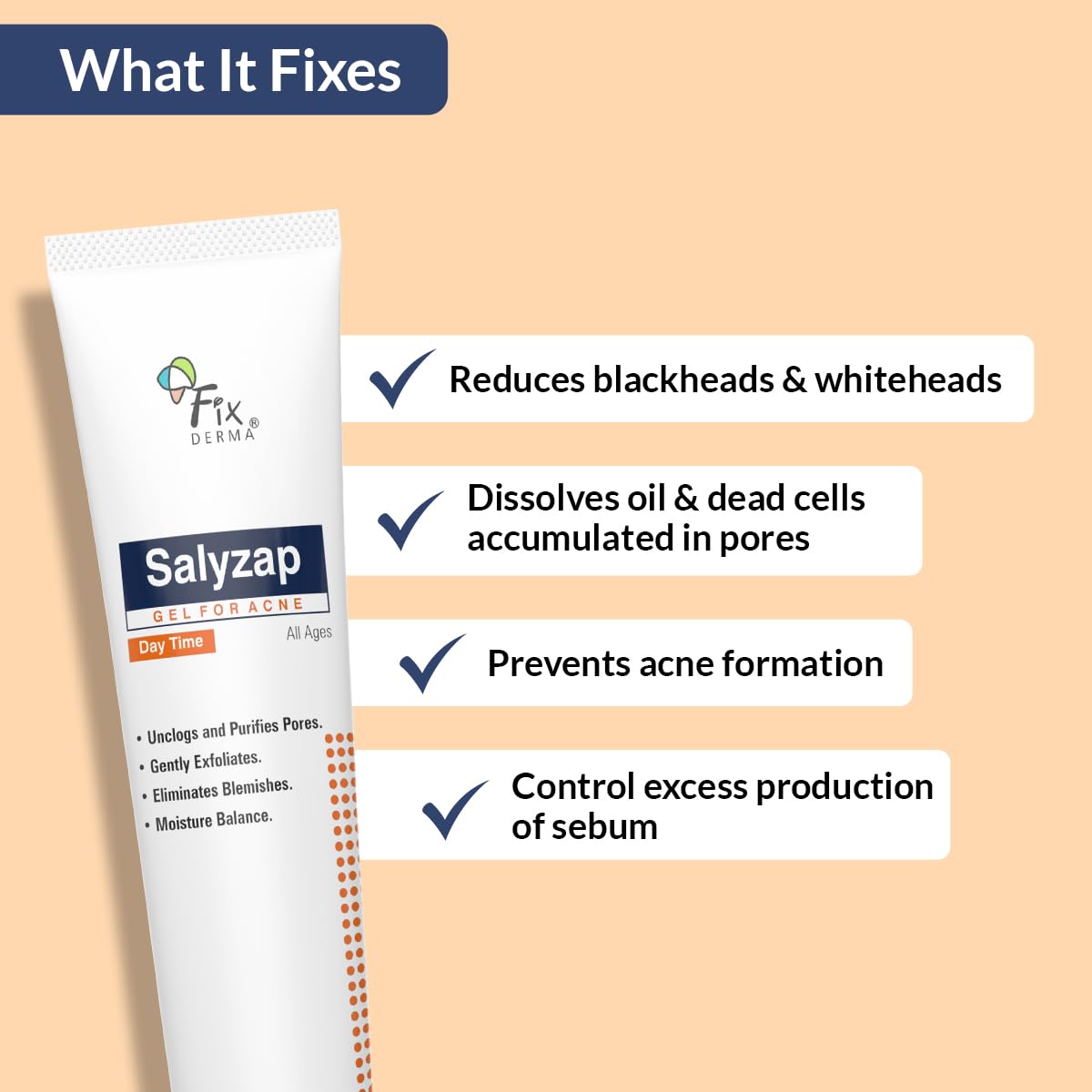 Fixderma Salyzap Gel Day Time - Pradhanclinic