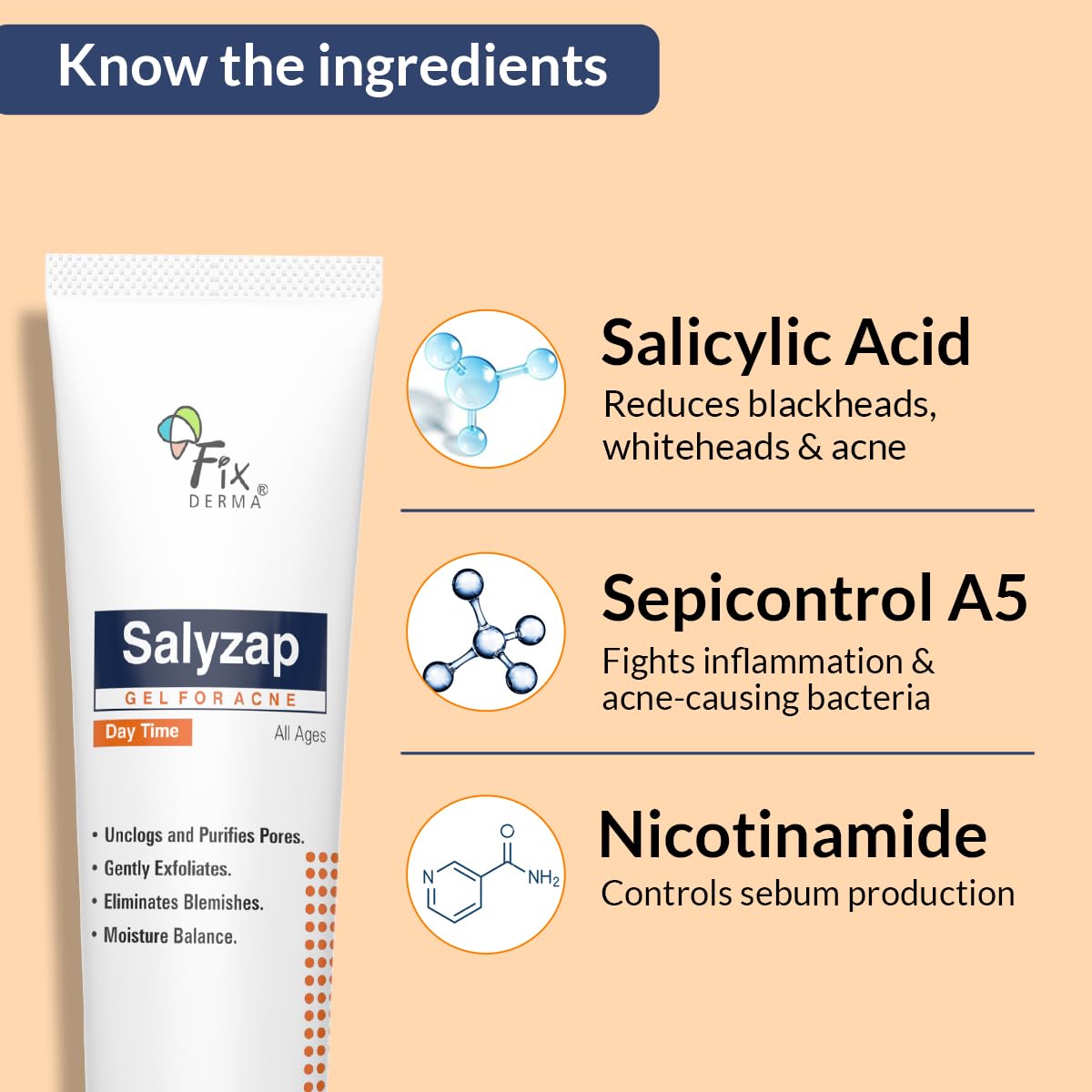 Fixderma Salyzap Gel Day Time - Pradhanclinic